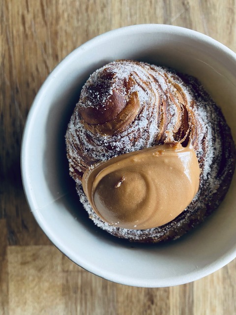 Whipped Salted Caramel Cruffin - The Bakehouse - Apsley