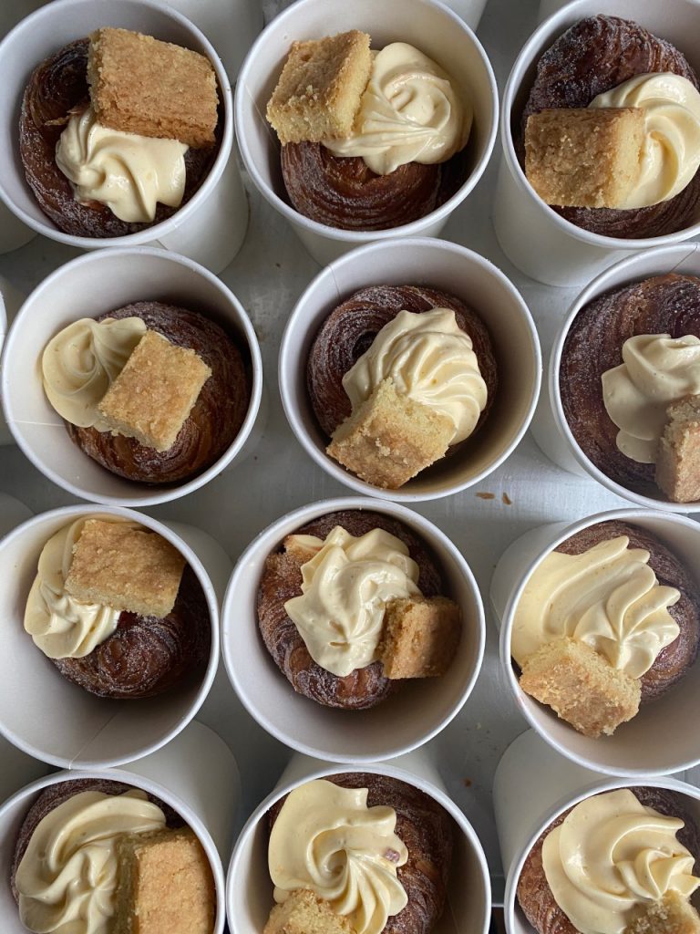 Lemon & Vanilla Shortbread Cruffin - The Bakehouse - Apsley