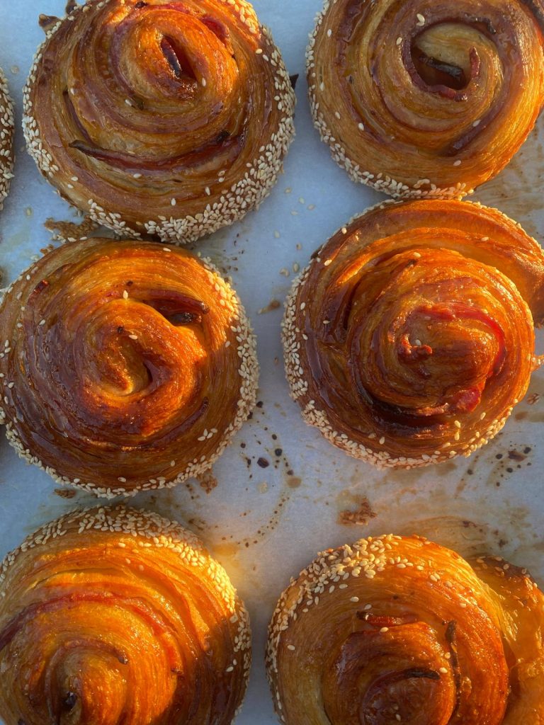 Bacon, Sesame & Hot Honey Swirl - The Bakehouse